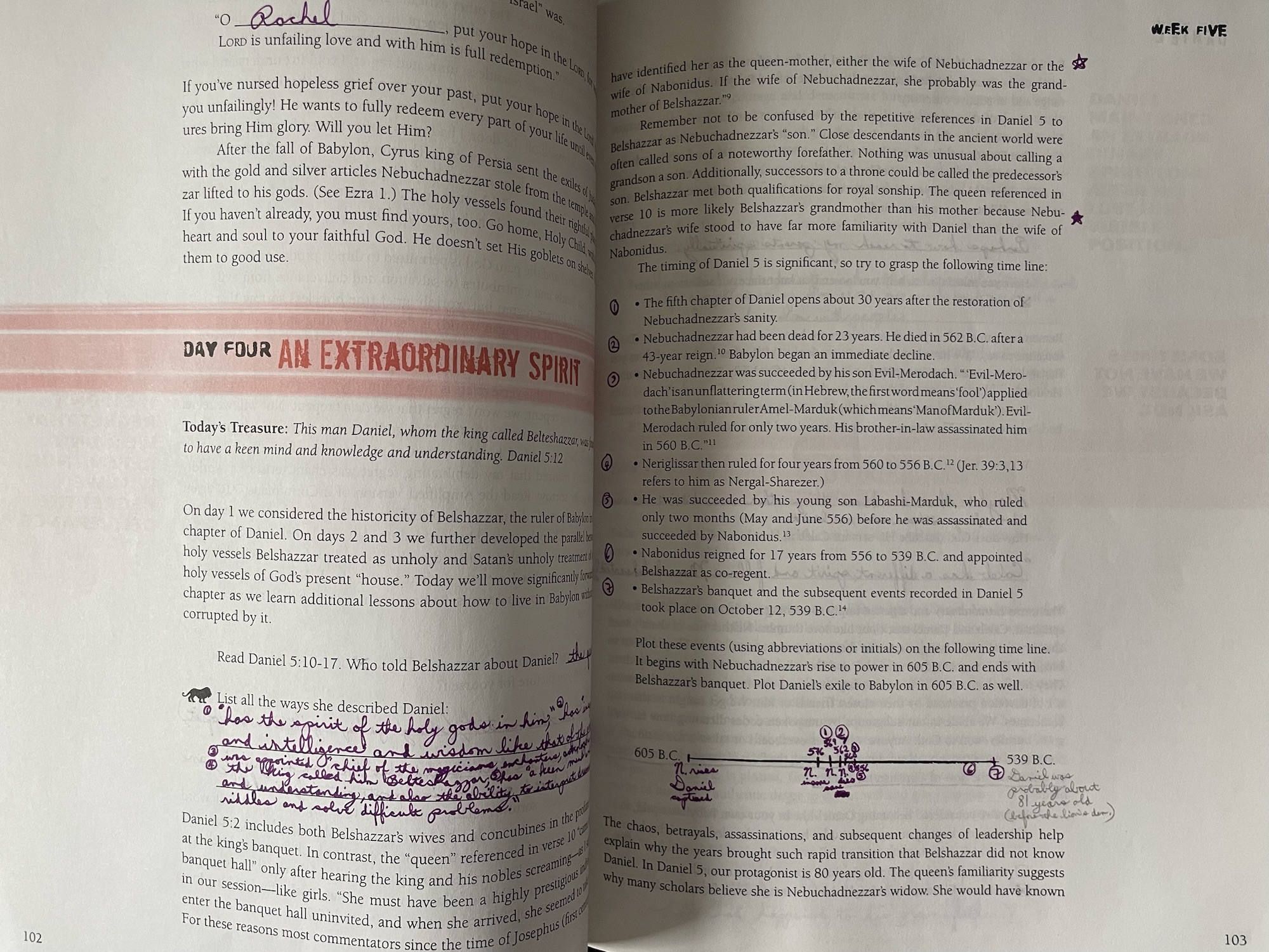 from Rachel: An Extraordinary Spirit – Letters to Rachel